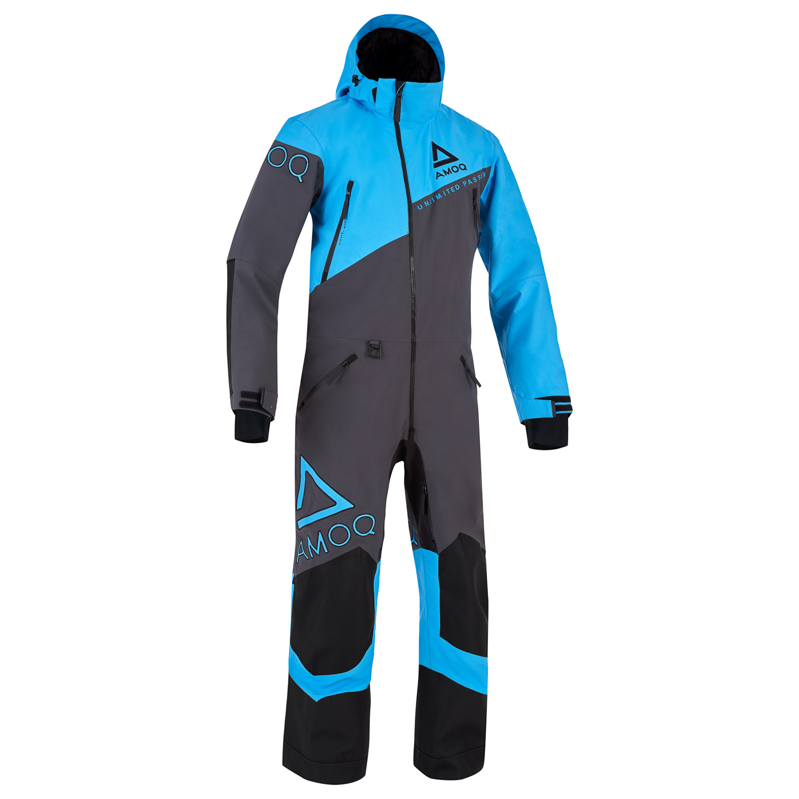 AMOQ Eclipse V2 Overall 20K Dk Grey/Sky Blue/Black - MJM Powersports webbutik